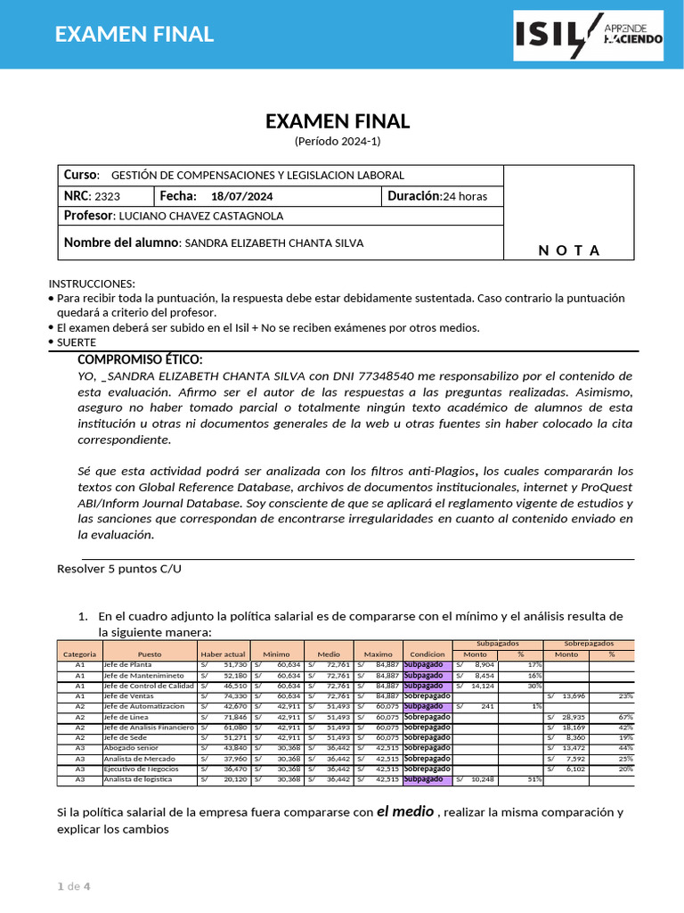 Examen Final Comp. 2024 Resuelto | PDF