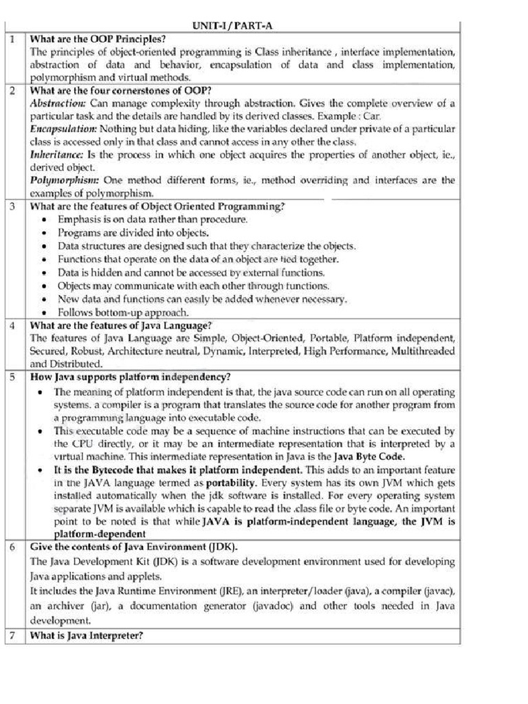 Ii Cse CS3391 Oop QB | PDF | Class (Computer Programming) | Inheritance ...