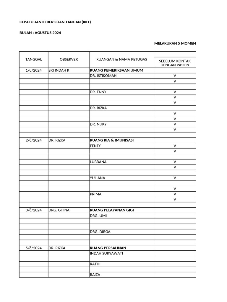 Form KKT (Agustus 2024) | PDF