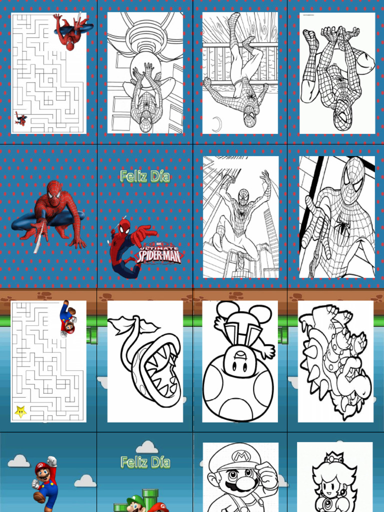 Mini Libros de Pintar - Tematicas | PDF