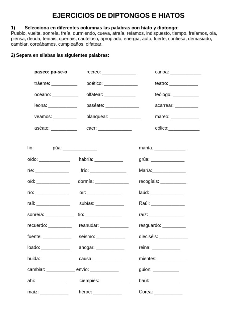 4° Ejerci Hiato - Dip | PDF