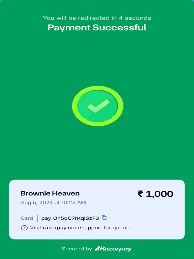 Payment Page Razorpay | PDF