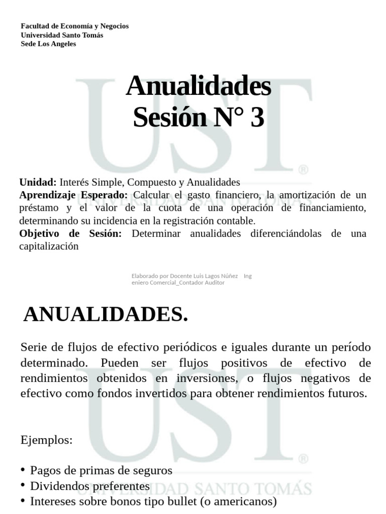Anualidades | PDF