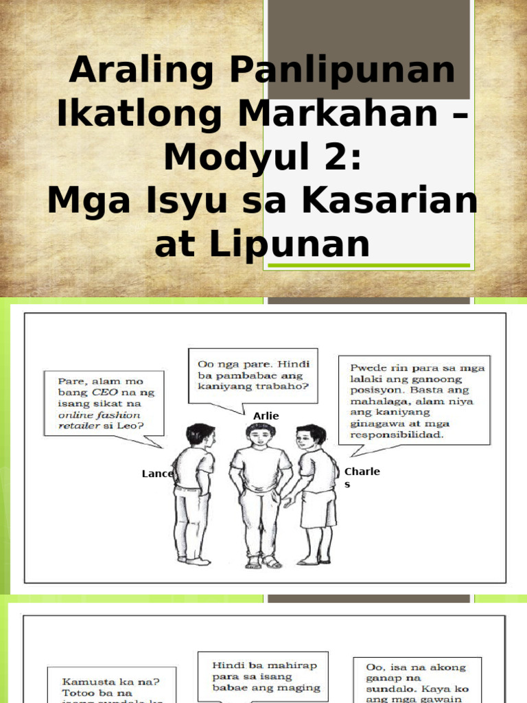 Isyu Sa Kasarian Module 2 | PDF