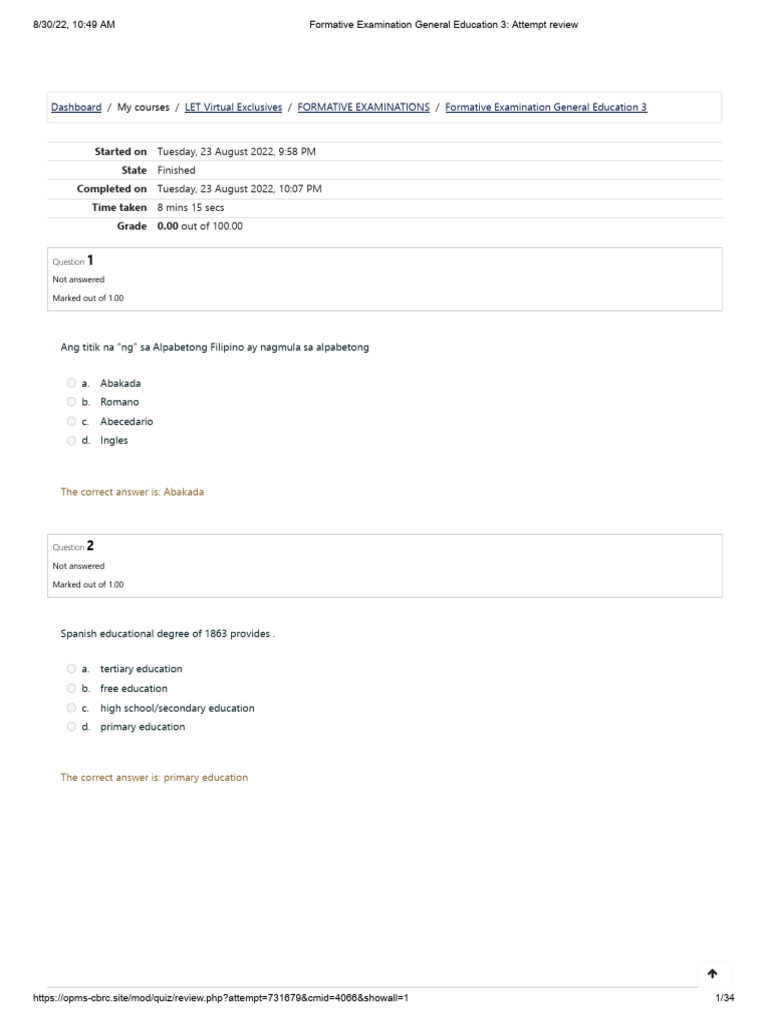 GE KEY FORMATIVE 3 | PDF