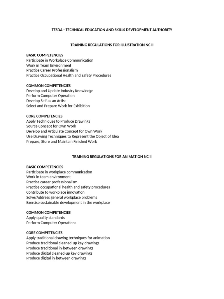 Course Outlines (Animation & Illustration) | PDF