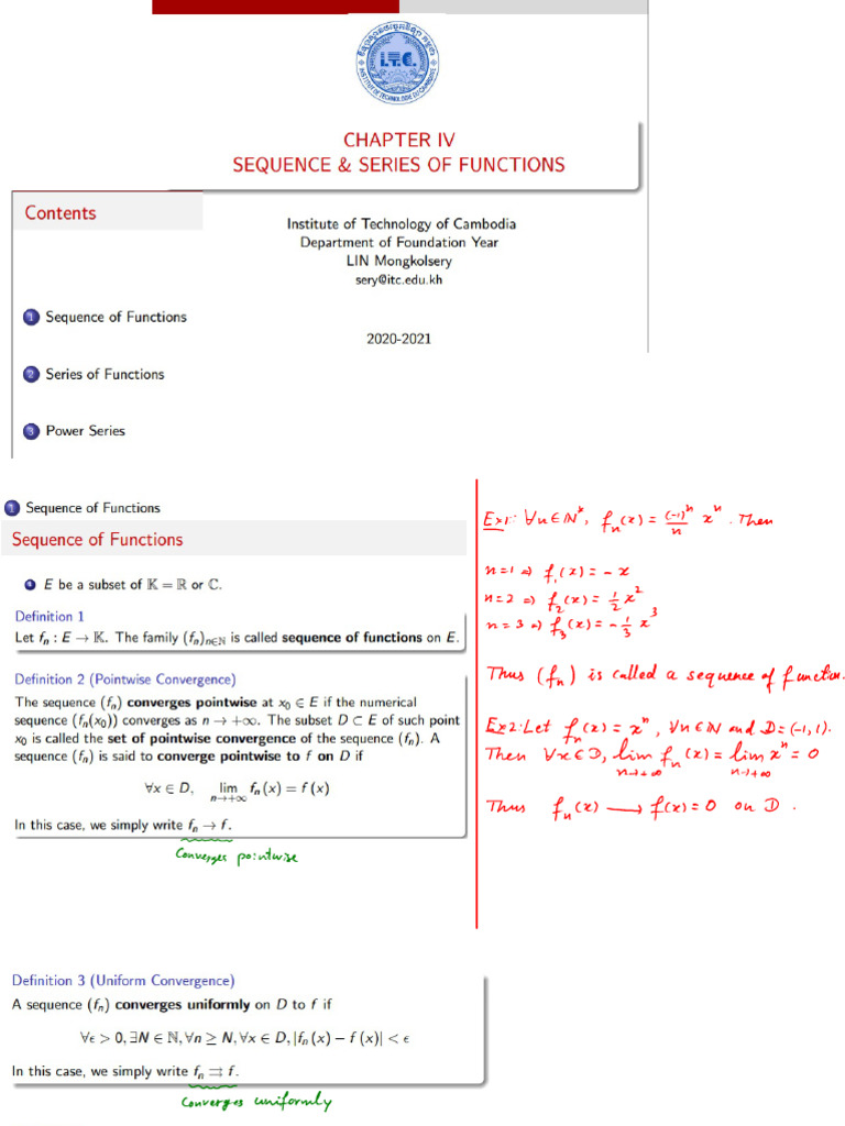 Chapter4 Sequence Serie Function 2021 | PDF