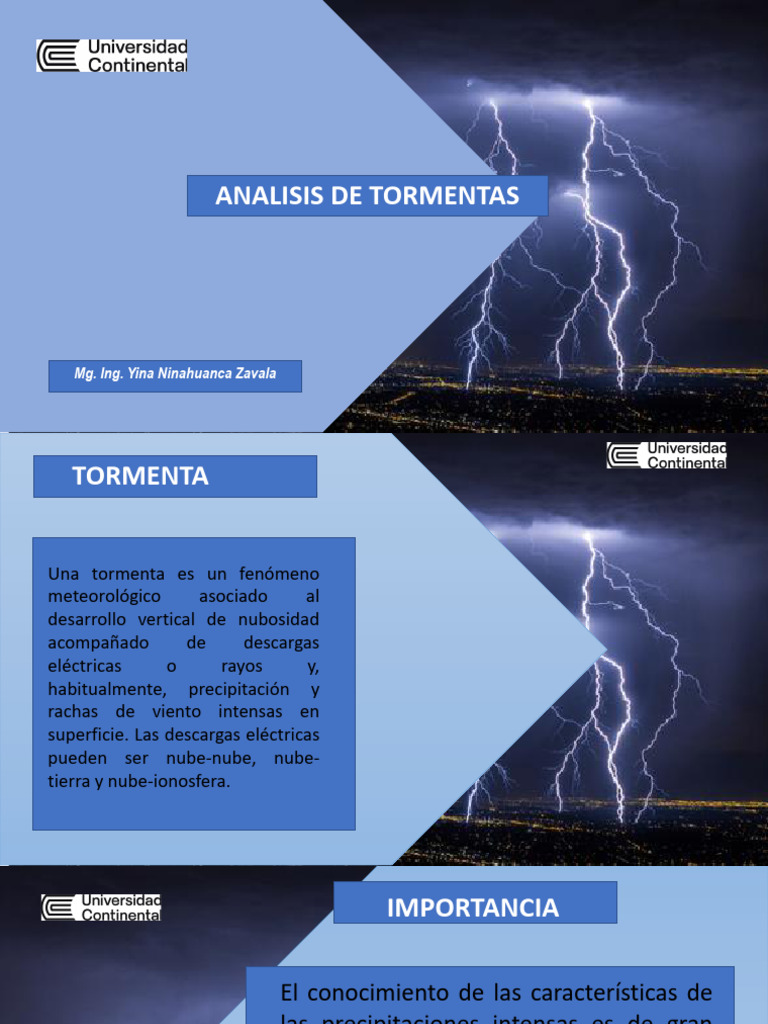Sesión 07 Tormentas | PDF | Tormentas | Precipitación