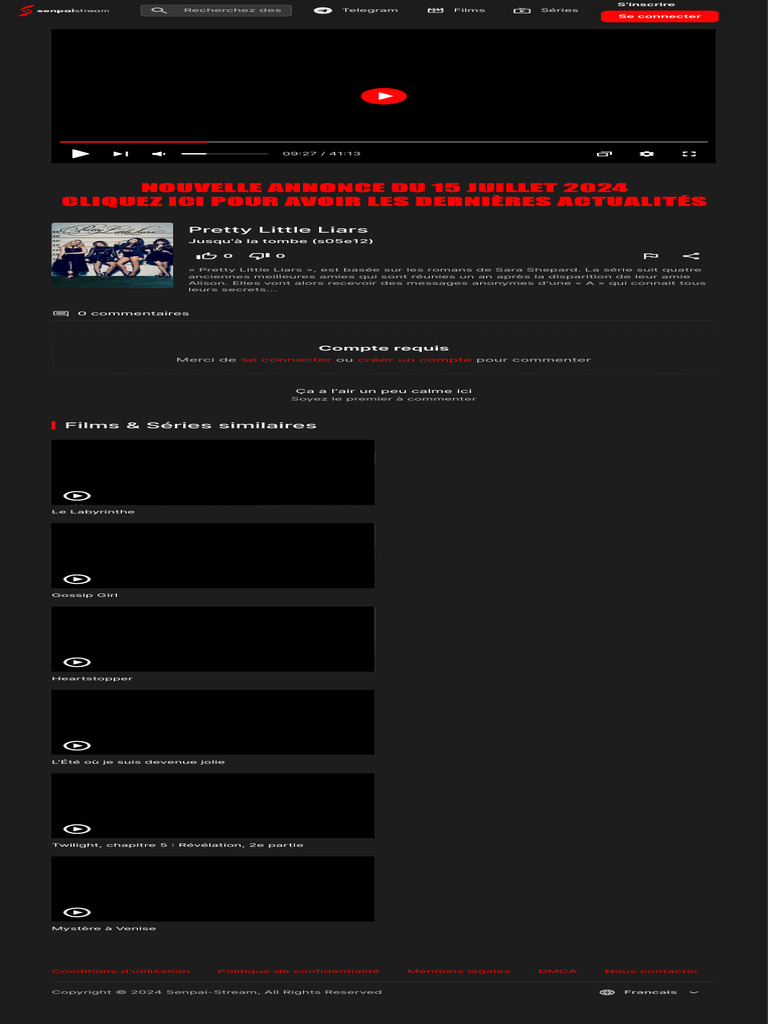 Senpai-Stream - Regardez Pretty Little Liars | PDF