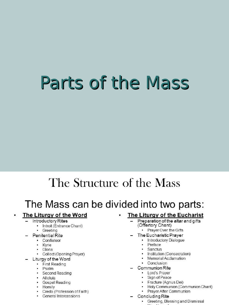 The Structure of The Mass | PDF