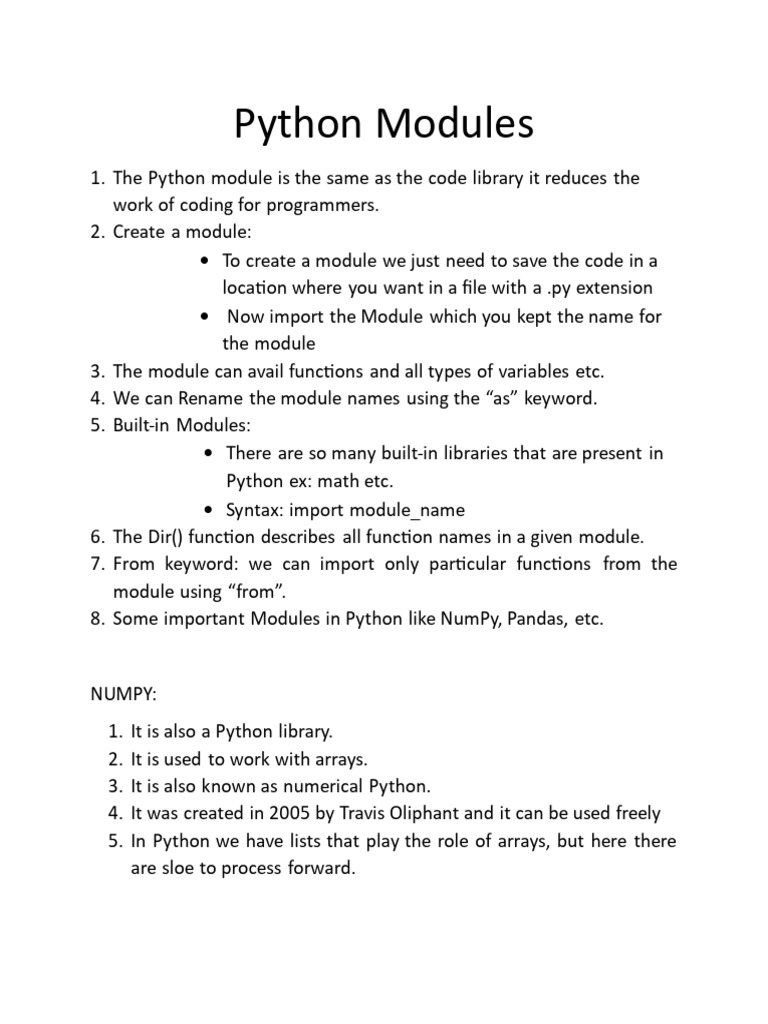 Numpy Part 1 Pdf