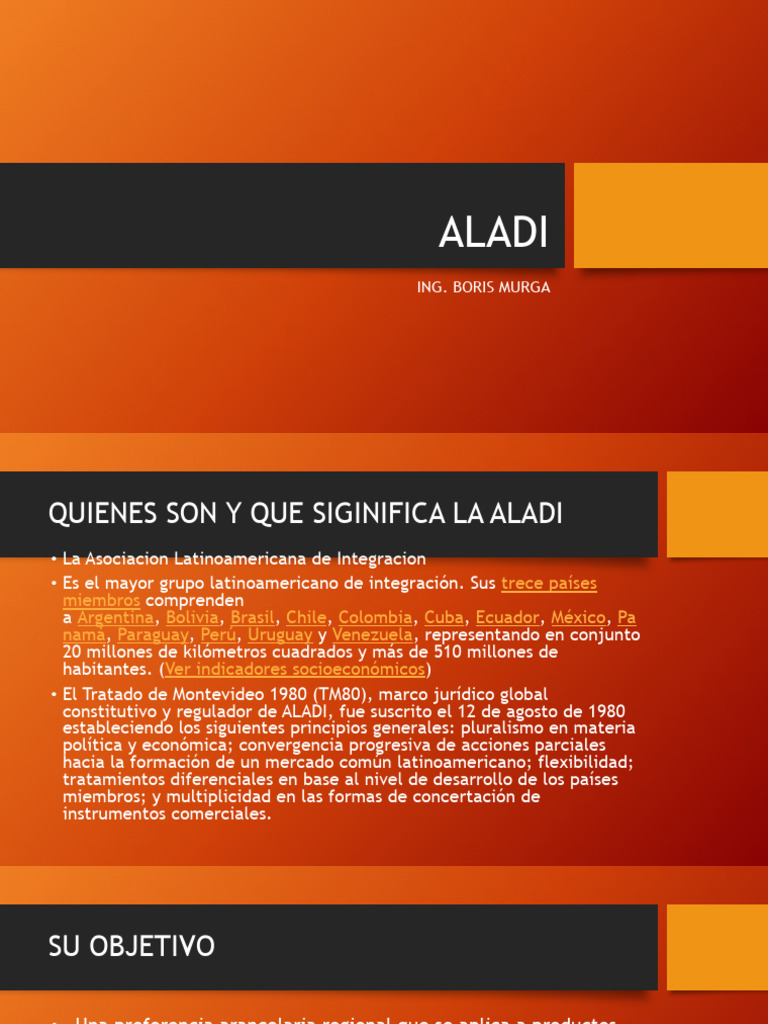 ALADI | PDF