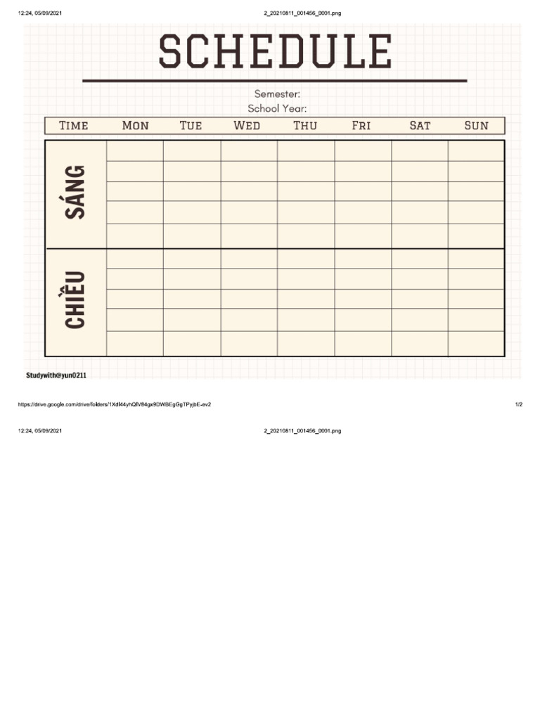 SCHEDULE | PDF