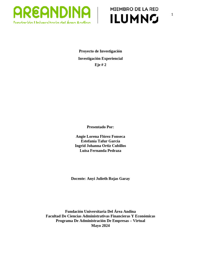 Actividad Evaluativa Eje 2 Proyecto de Investigacion | PDF