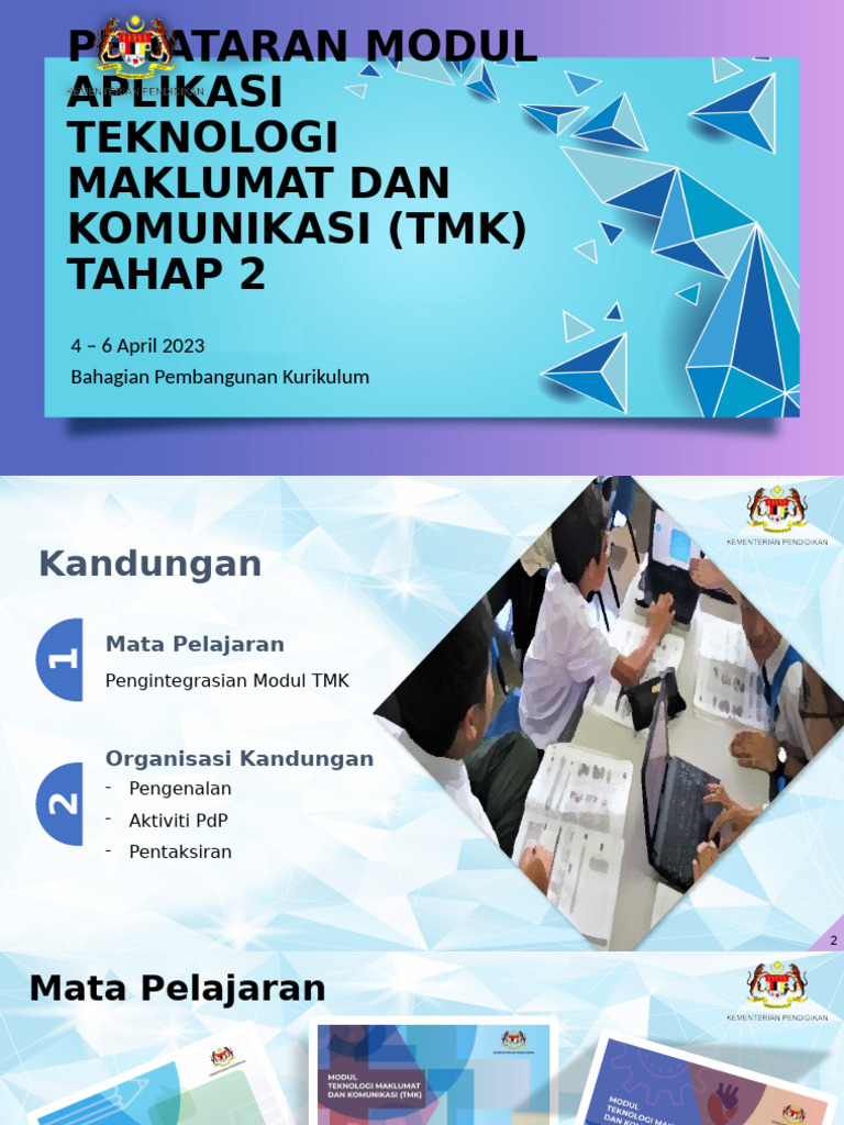 Penataran Modul TMK Tahap 2 | PDF