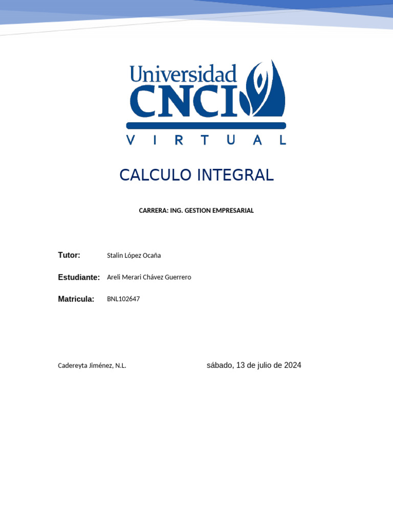 Act 2 Calculo Integral | PDF | Teaching Methods & Materials