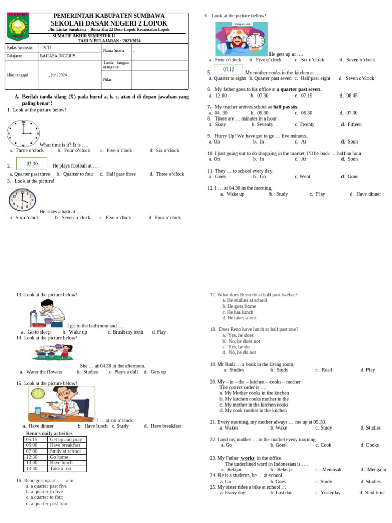 SAS KELAS 4 SMT 2 Ok | PDF