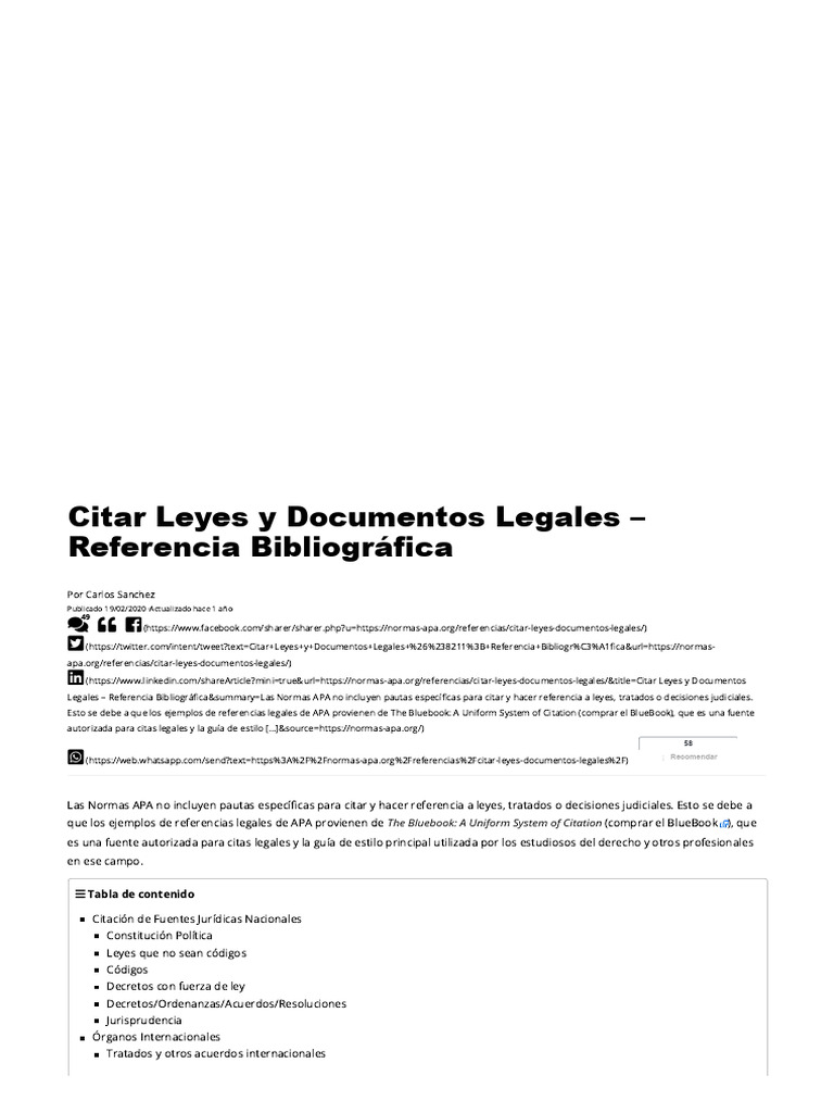 Citar Leyes y Documentos Legales - Referencia Bibliográfica - Normas ...