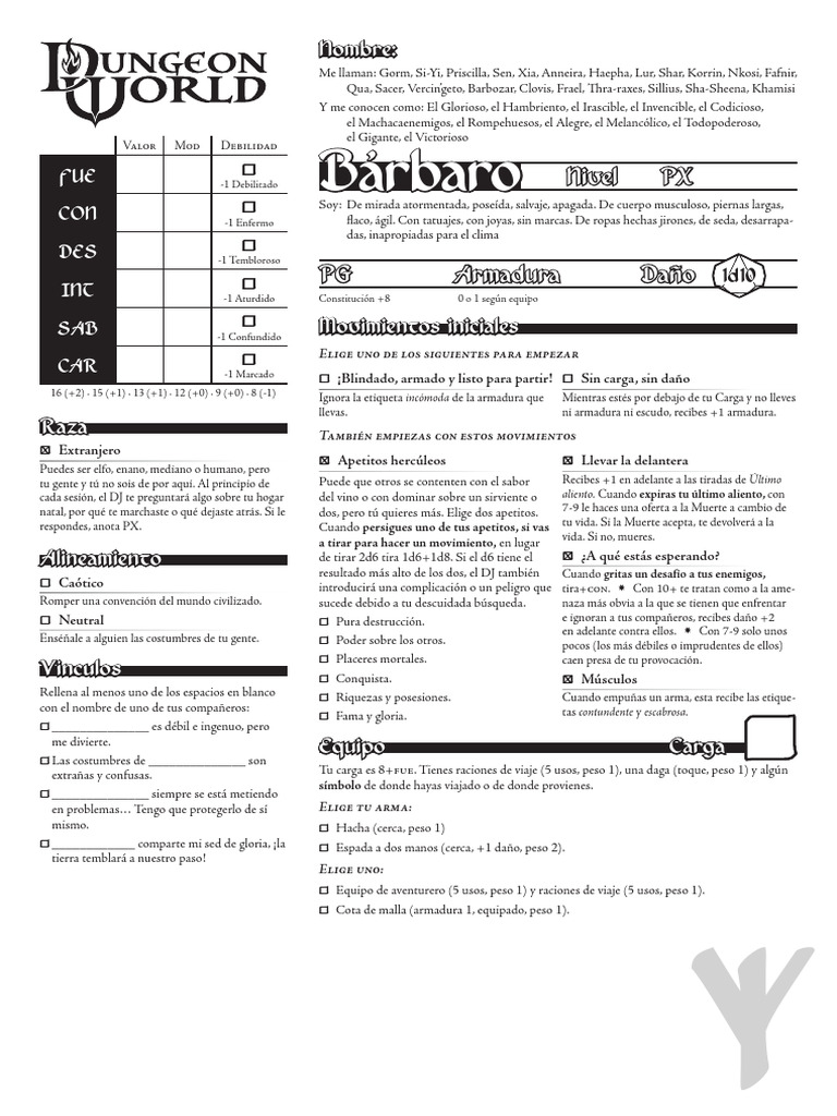 Dungeon World Libretos | PDF