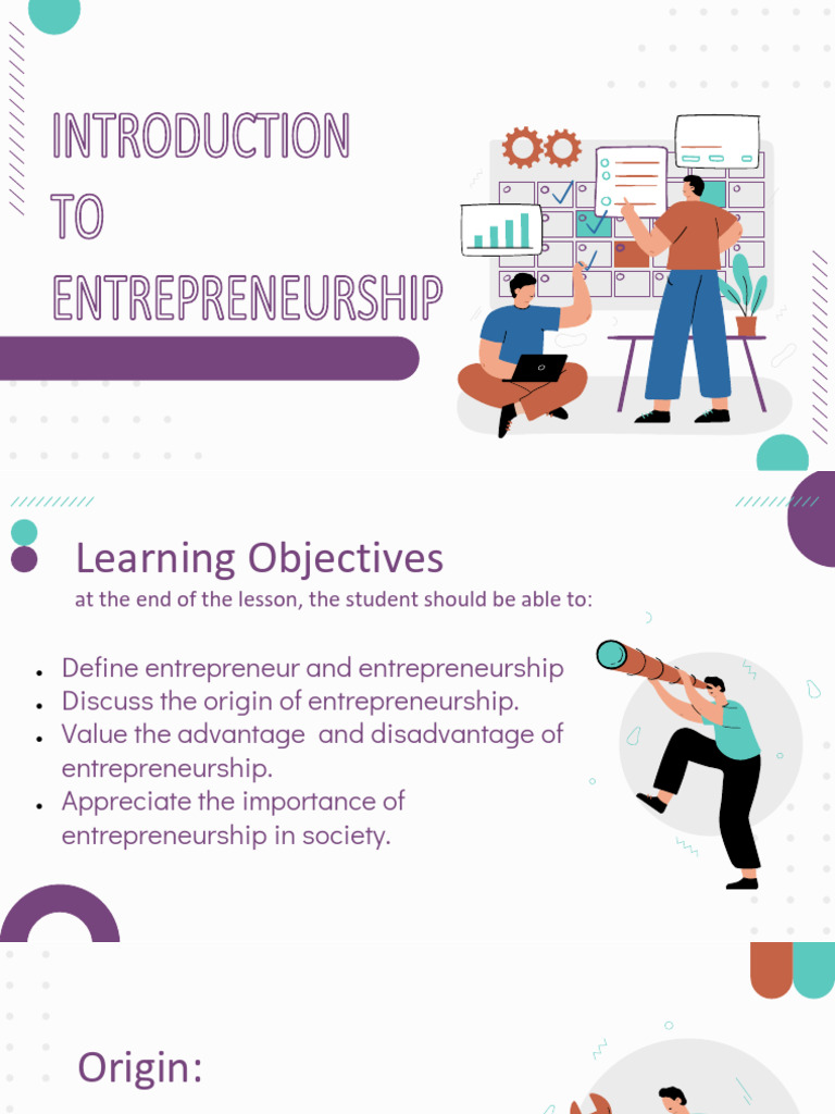 ENTREP Lesson 1 | PDF