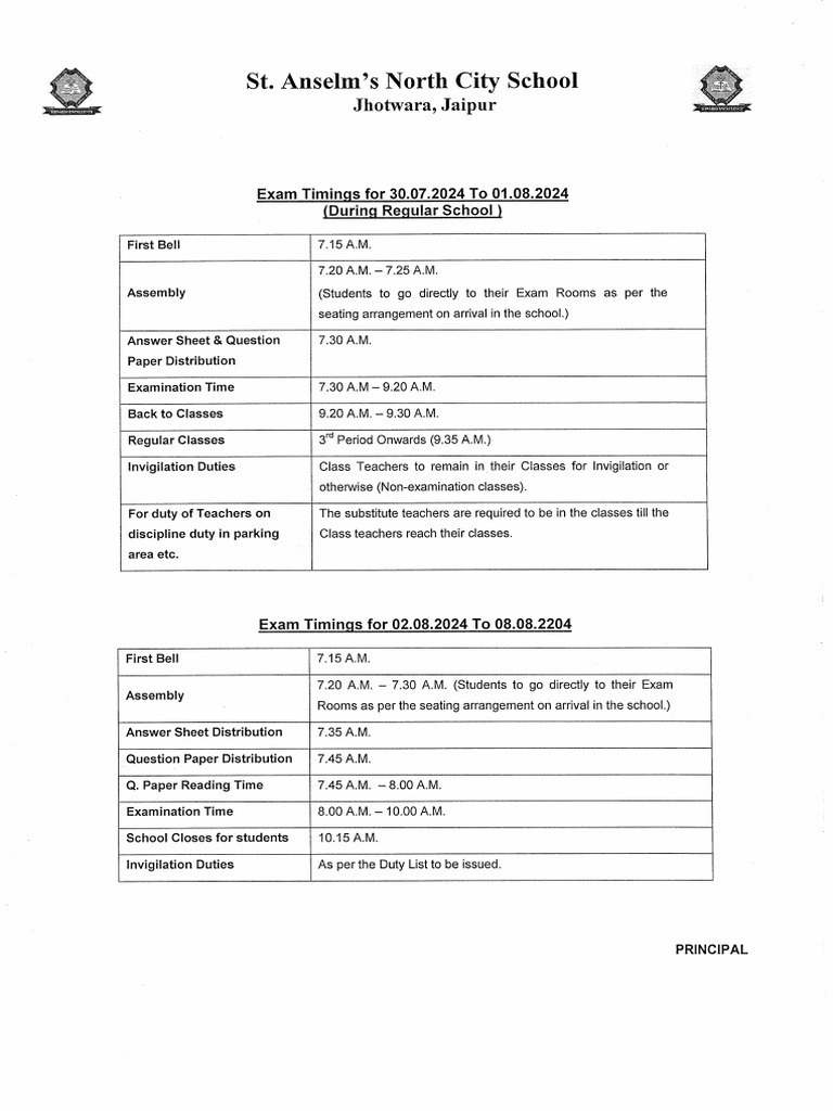 PT1_Time Schedule | PDF