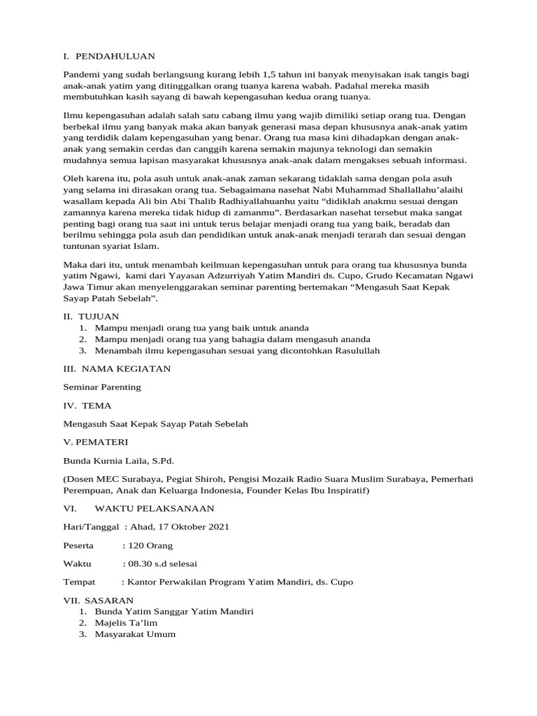 Proposal Seminar | PDF