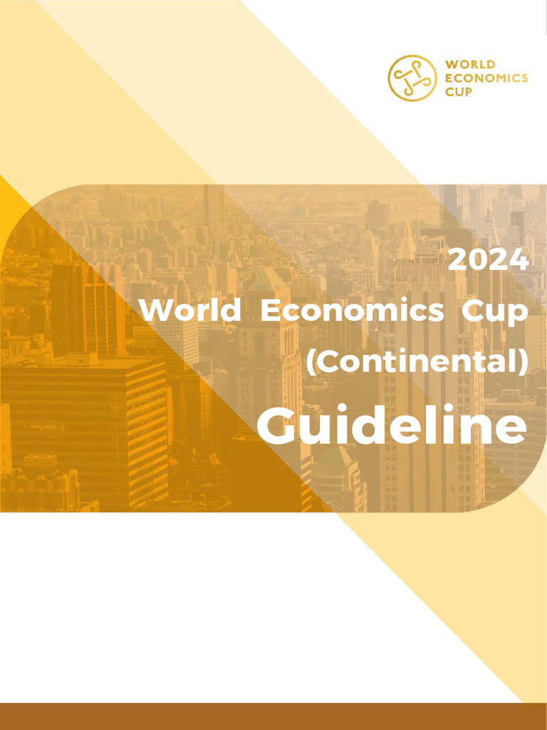 2024 World Economics Cup (Continental) Guideline | PDF