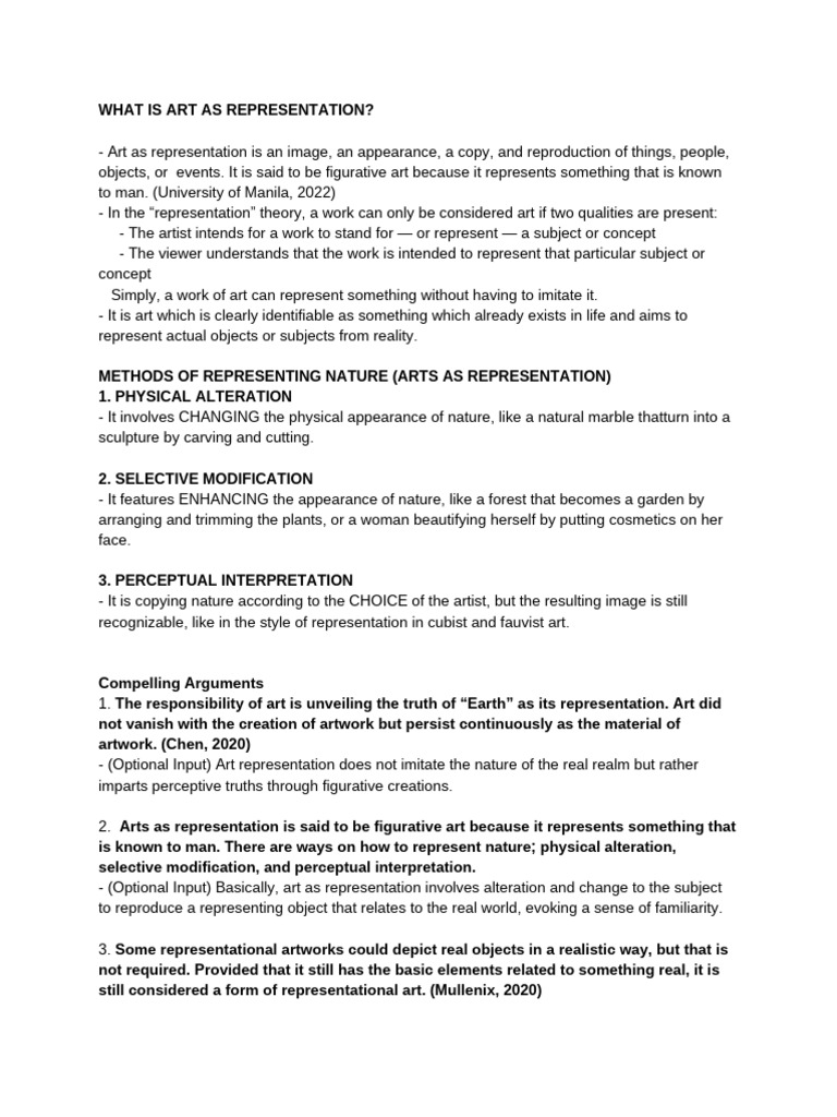 Understanding Art as Representation | PDF | Representation (Arts ...