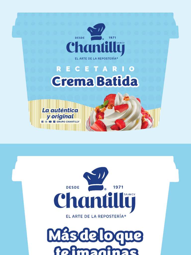 Recetario Crema Batida - Digital | PDF