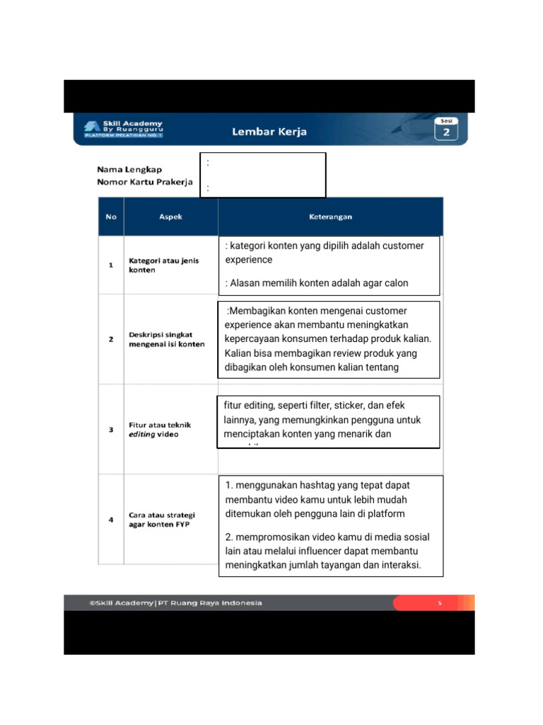 TPM 1 Merancang Video TikTok Untuk Pemasaran - (Marlina) | PDF