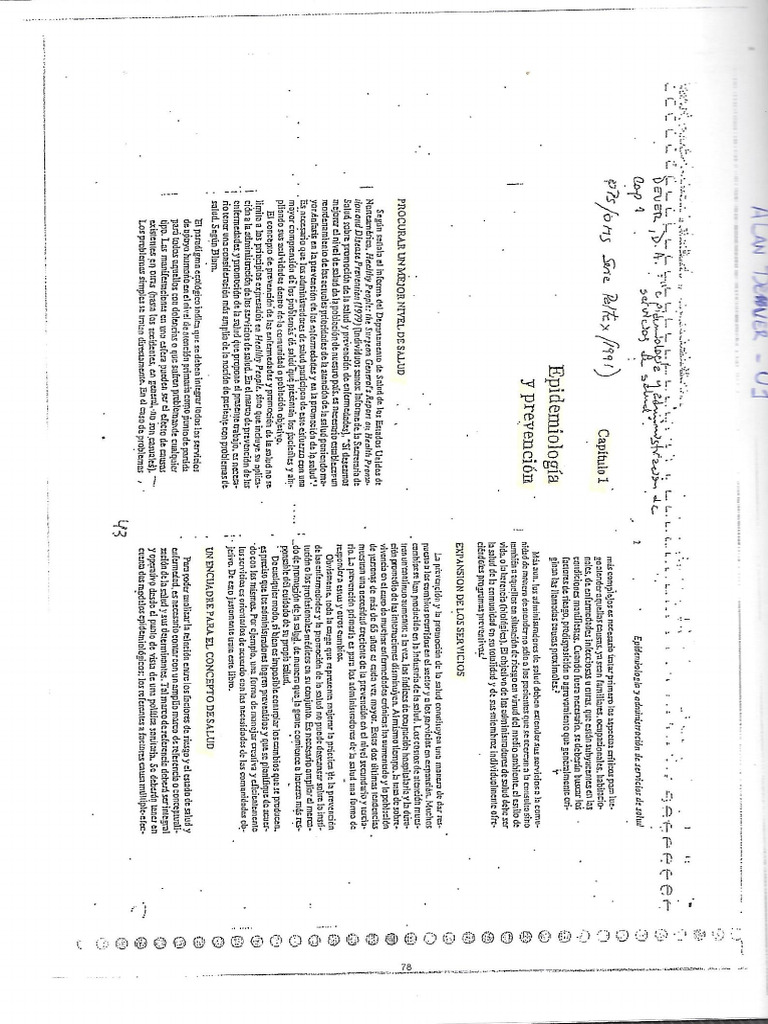 U1 - Alan Dever, G.E. (1991) Epidemiología y Prevención en ...