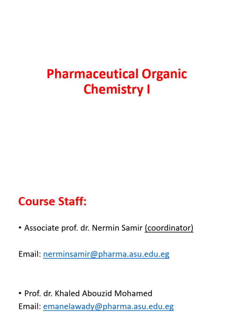 Lecture 1 Org I Pharm D | PDF | Chemical Bond | Ion