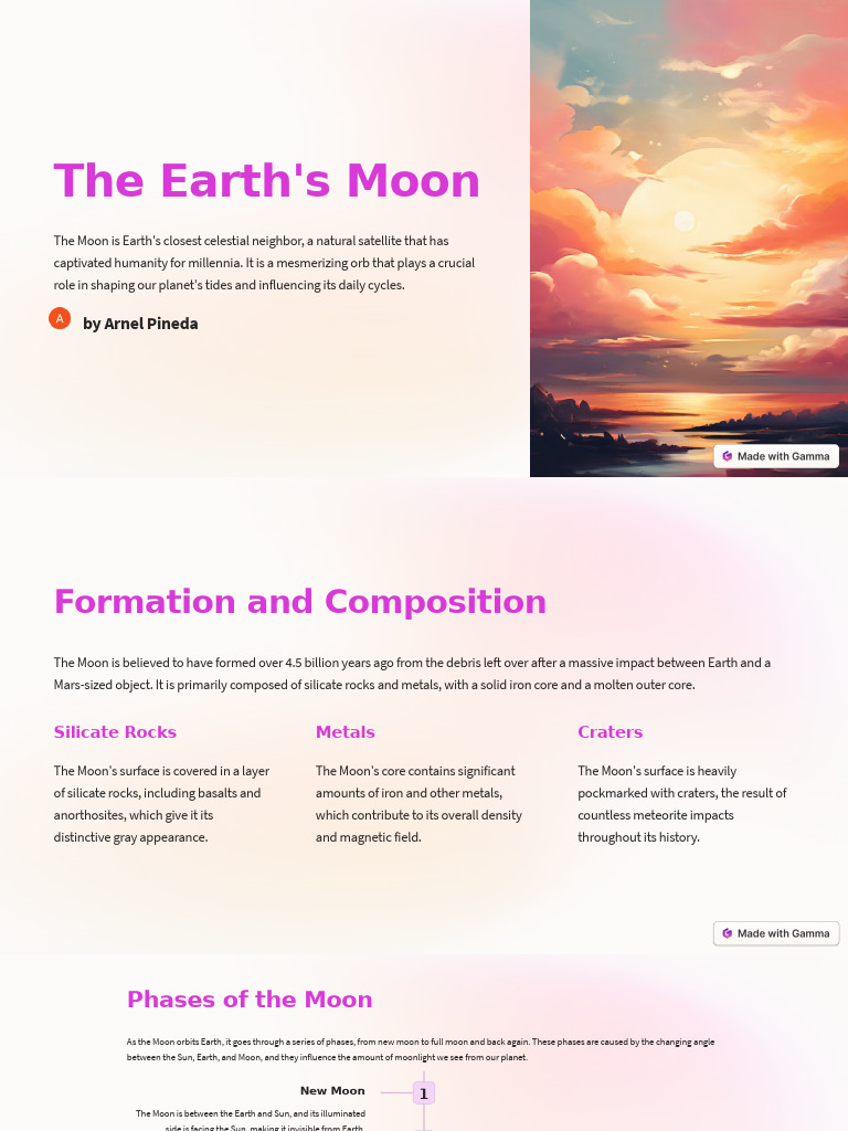 The Earths Moon | PDF