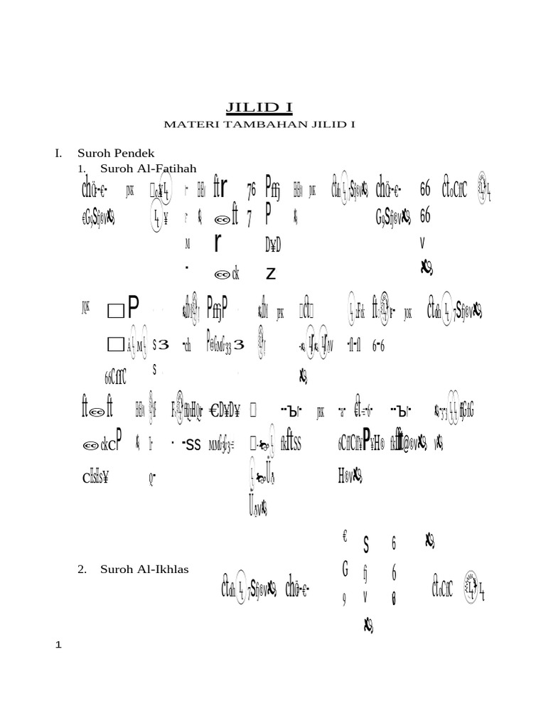 Materi Hafalan TPQ | PDF