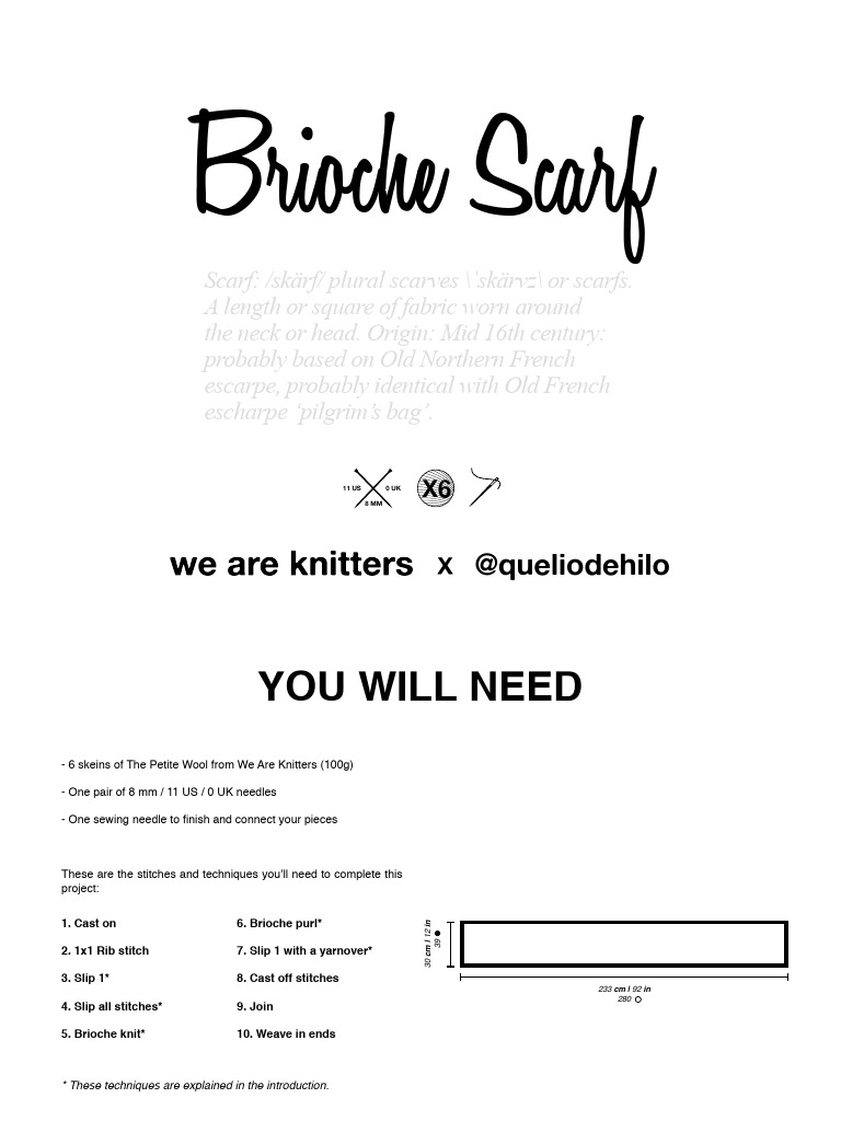 Brioche Scarf - en | PDF