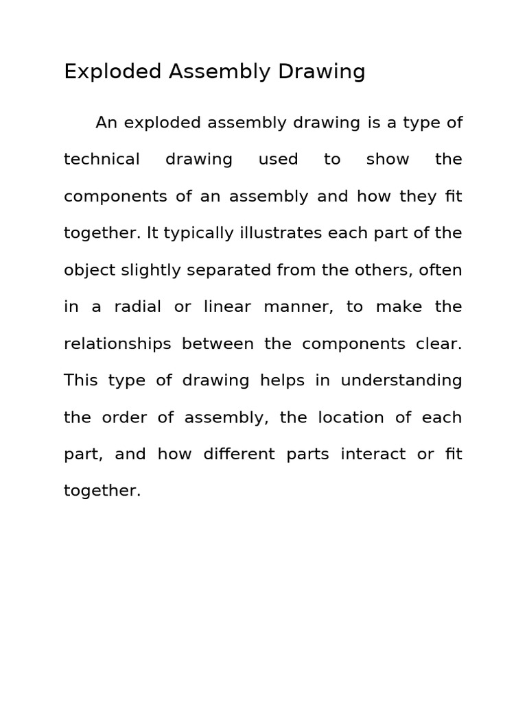 Exploded Assembly Drawing | PDF