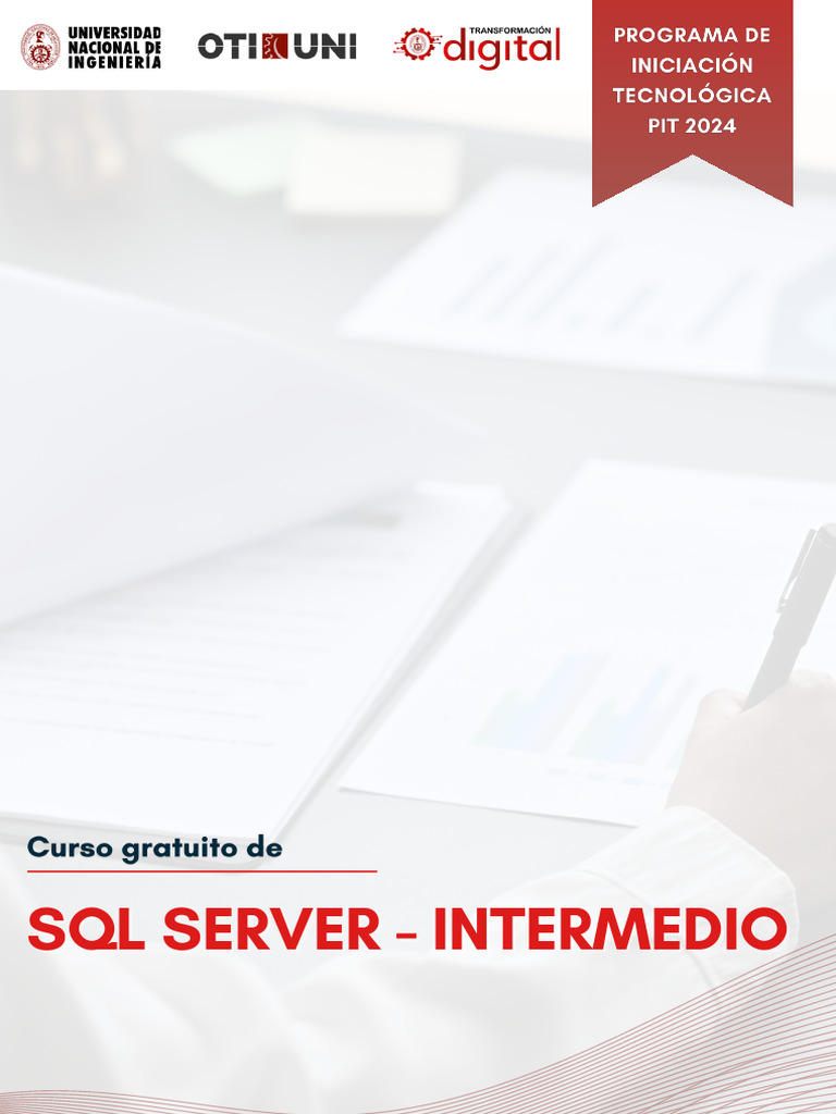 Pit 2024-SQL Server - Base de Datos - Intermedio | PDF | Bases de datos | Informática
