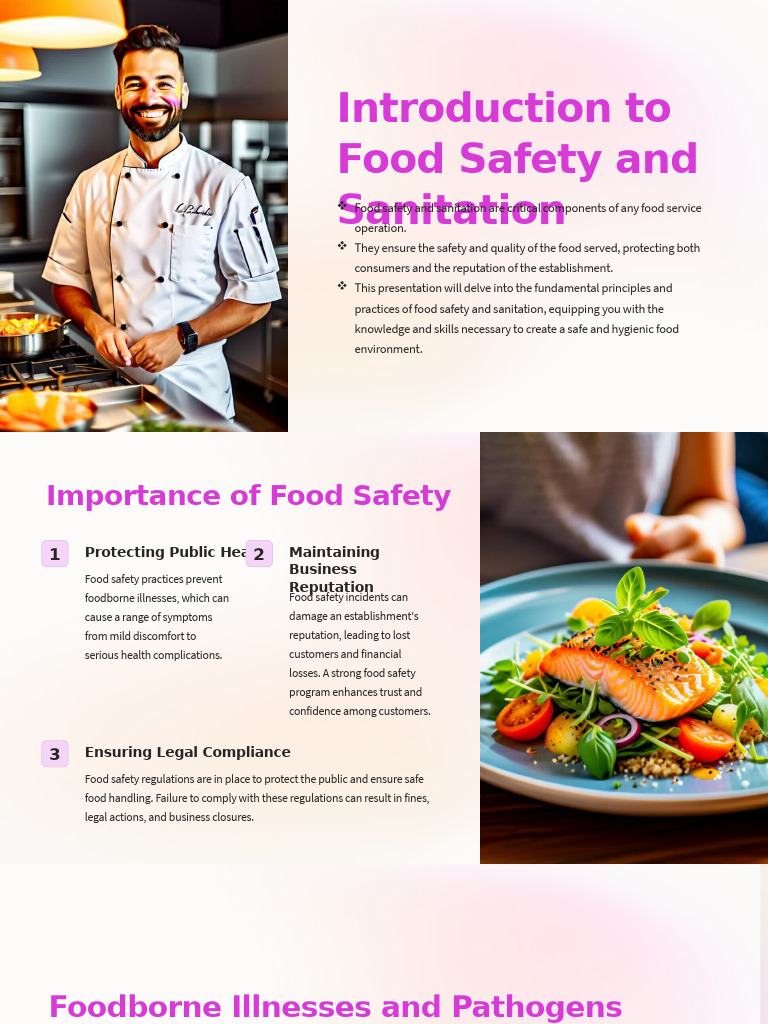 Introduction To Food Safety and Sanitation | PDF