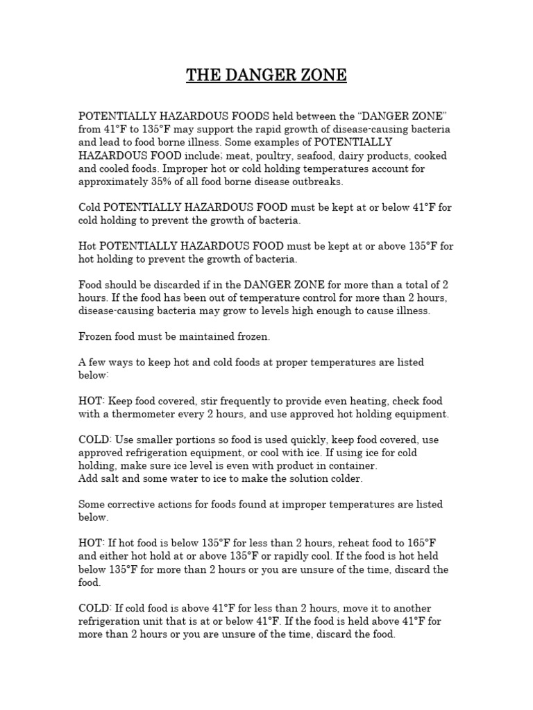 The Danger Zone | PDF