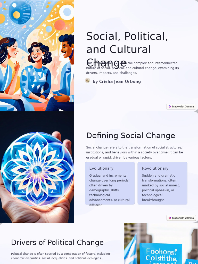 Social Political and Cultural Change | PDF