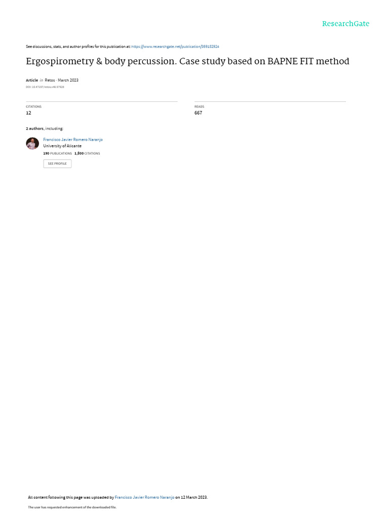 Bodypercussion BAPNE | PDF