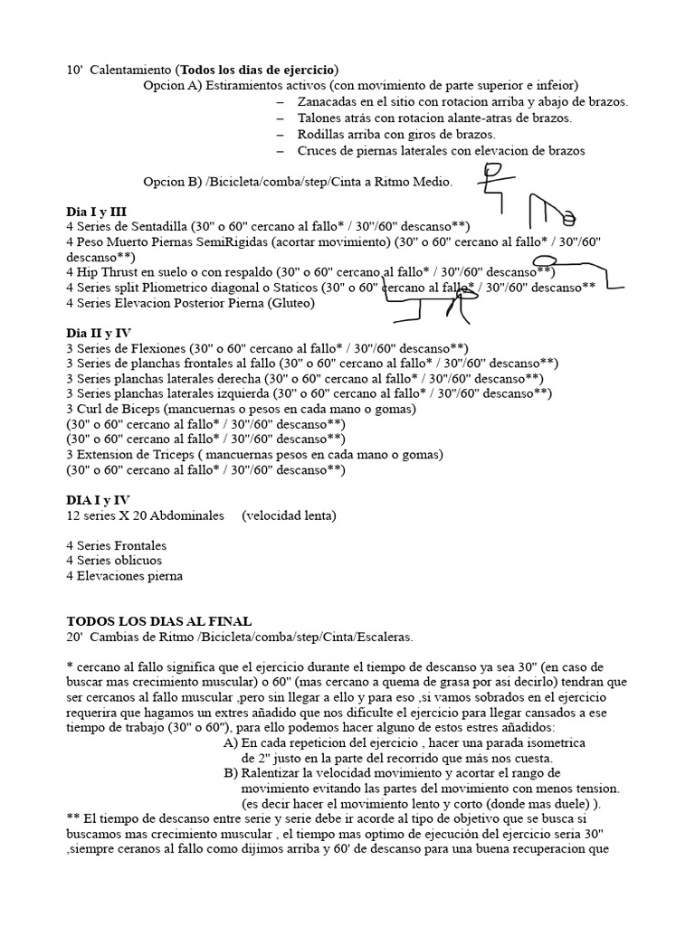 Circuito High Body-Low Body | PDF