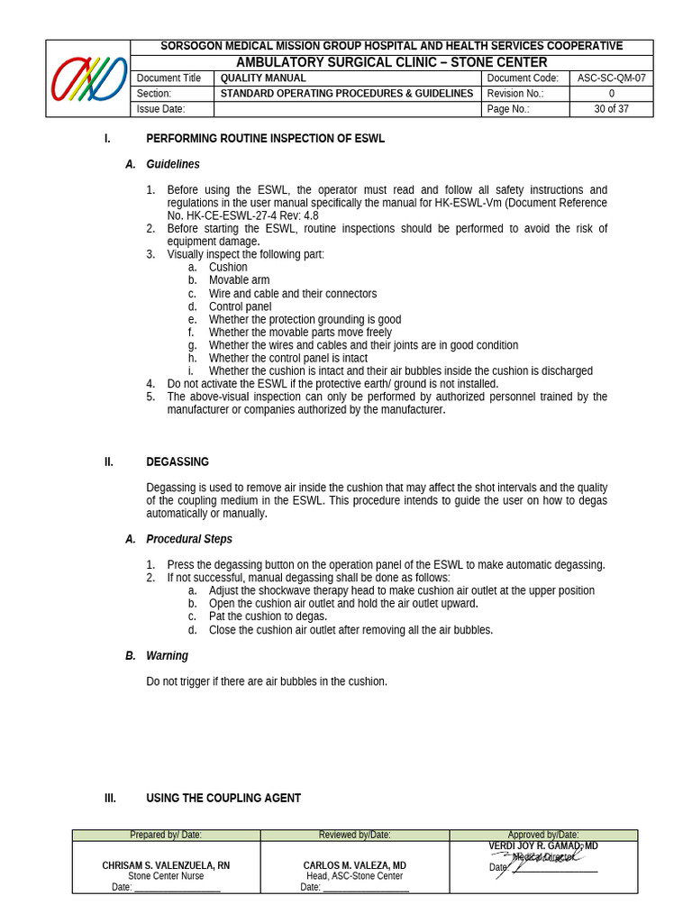 07 Standard Operating Procedures | PDF