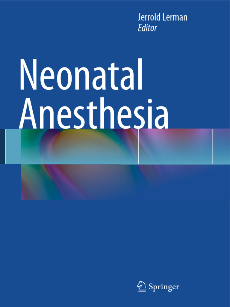 Anestesia Neonatal | PDF
