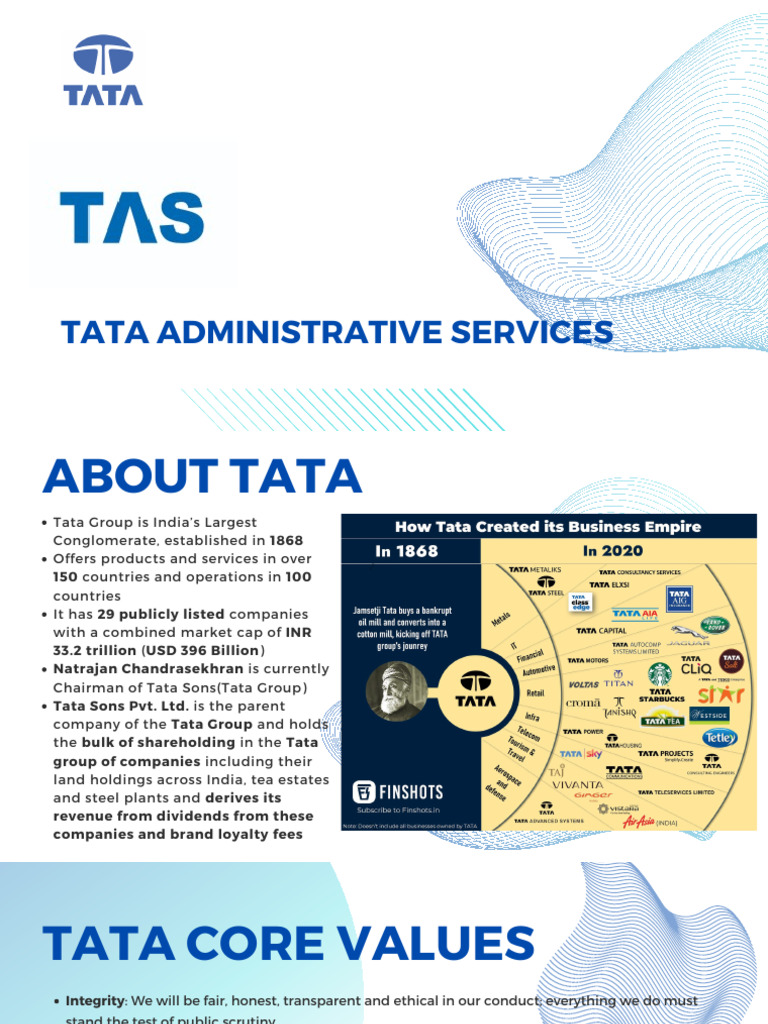 Tata Administrative Services | PDF