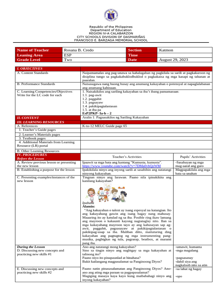 DLP 1Q Esp 2 Week 1 | PDF