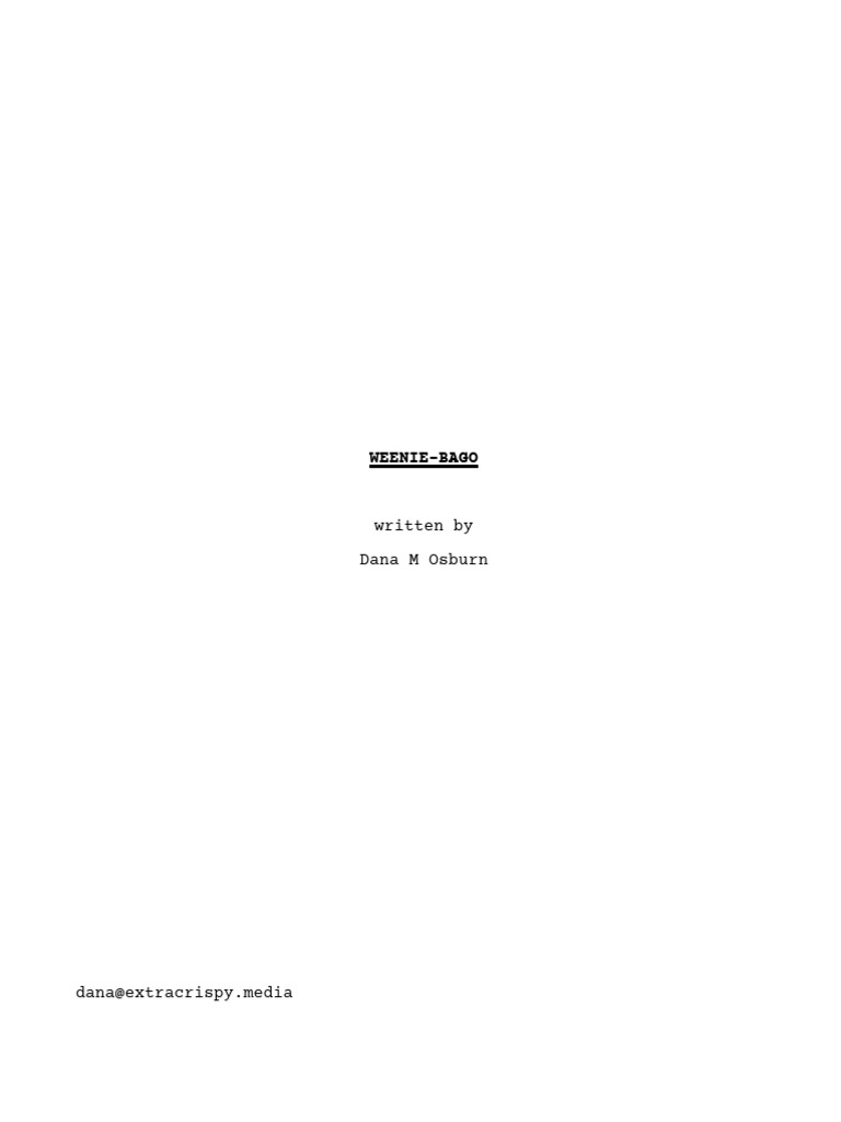 Weenie-Bago Dana M Osburn | PDF