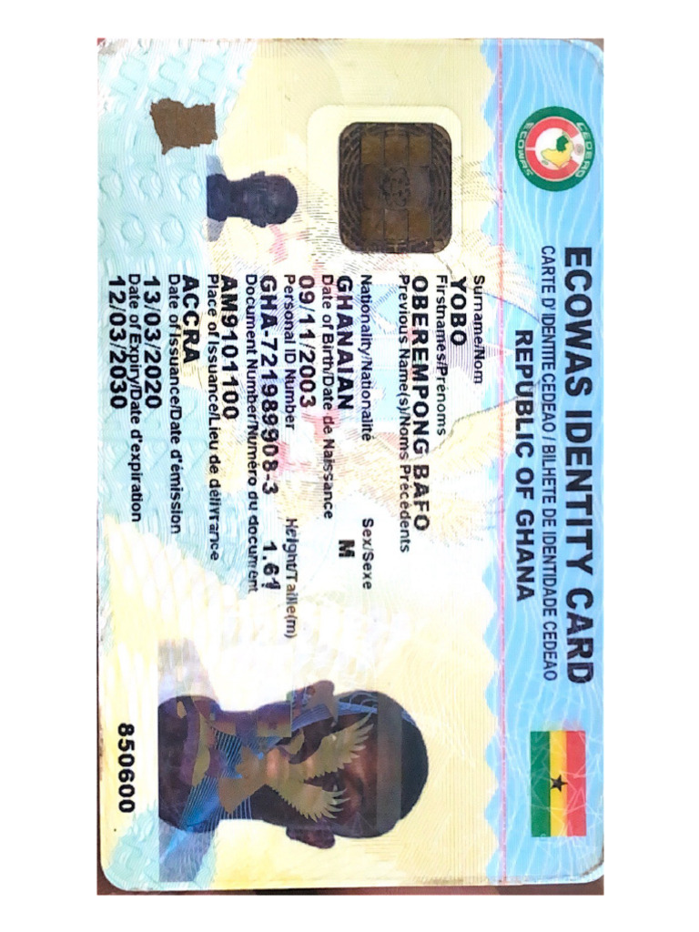 Ecowas Identity Card | PDF