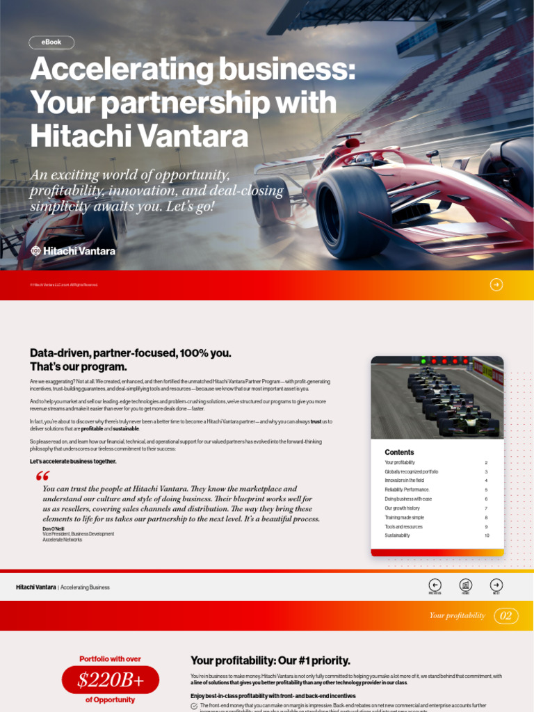 Accelerating Business Your Partnership With Hitachi Vantara | PDF