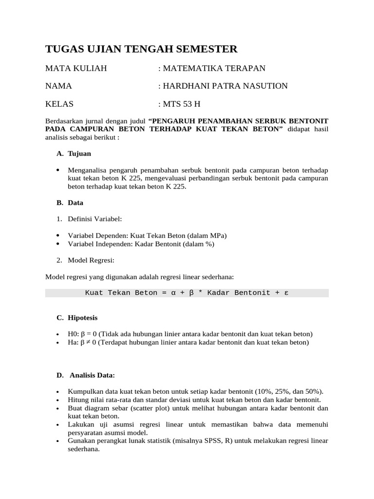 UTS Matematika Terapan | PDF